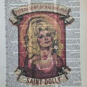 Wall Decor | Saint Of Big Hair Dolly Framed Print | Poshmark